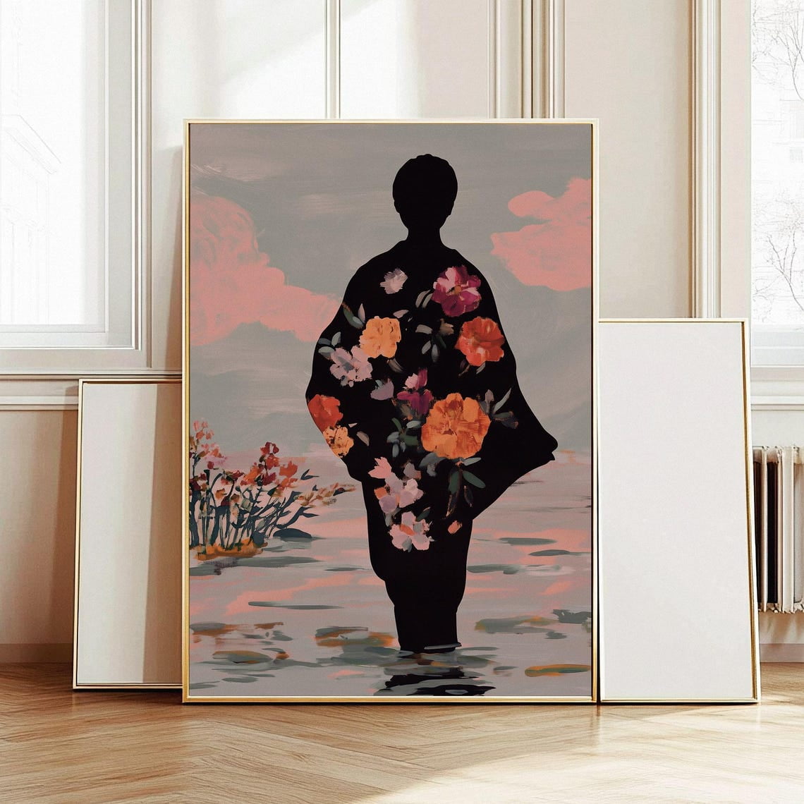 Kna Prints - 1 Pc Poster Beautiful Floral Digital Art Print, Living ...