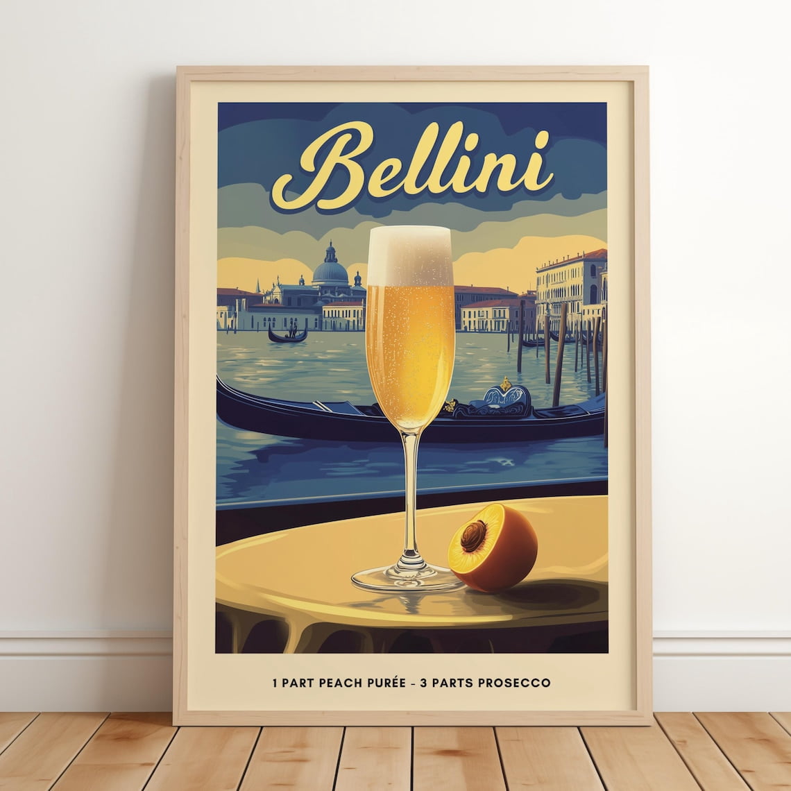 Kna Prints - 1 Pc Poster Bellini Art Print Retro Cocktail Print Bar ...