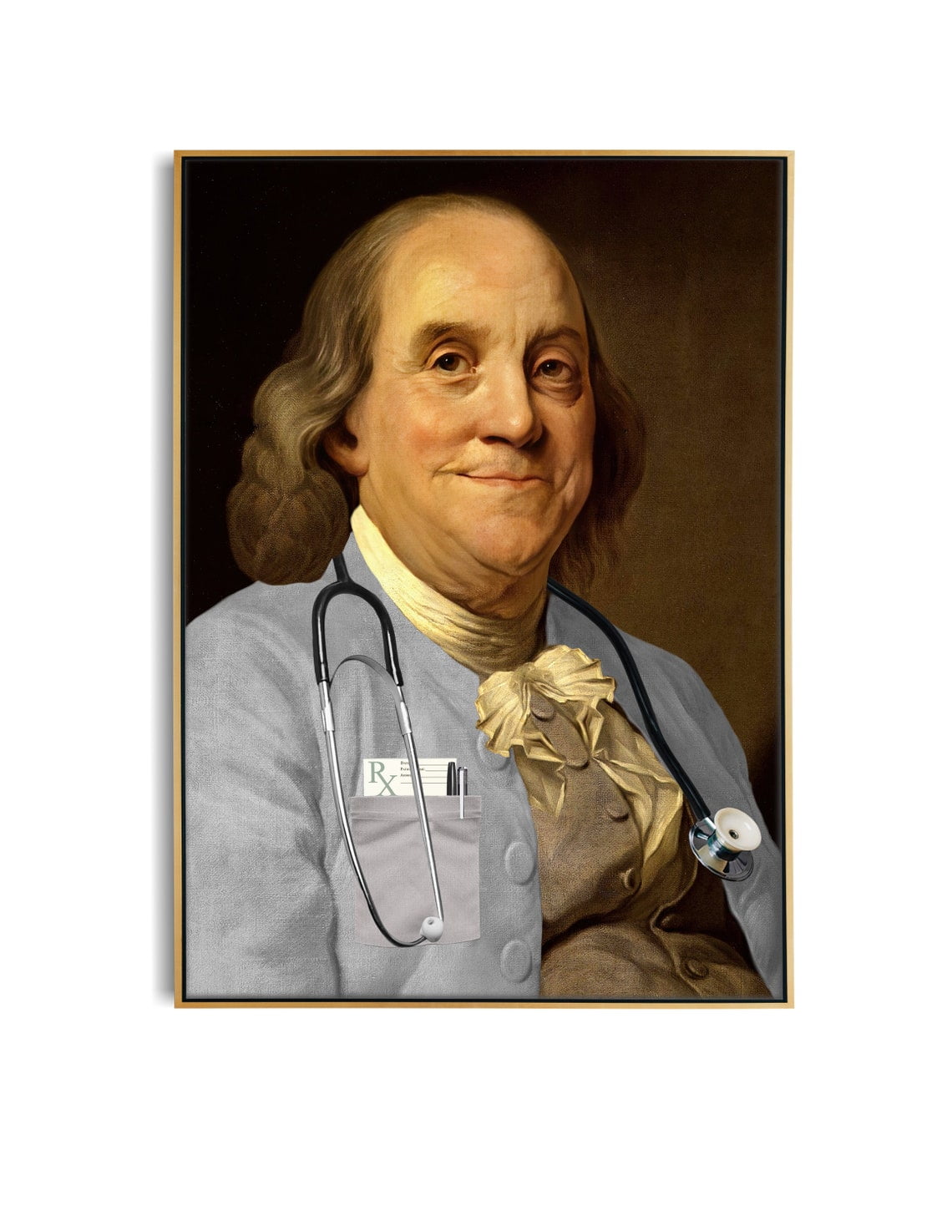 Kna Prints - 1 Pc Poster Benjamin Franklin Doctor'S Office Art ...