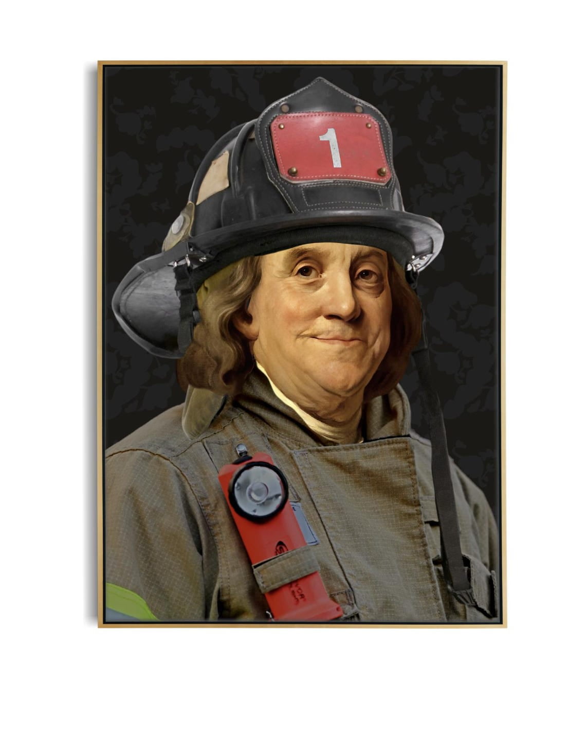 Kna Prints - 1 Pc Poster Benjamin Franklin Firefighter Wall Art ...