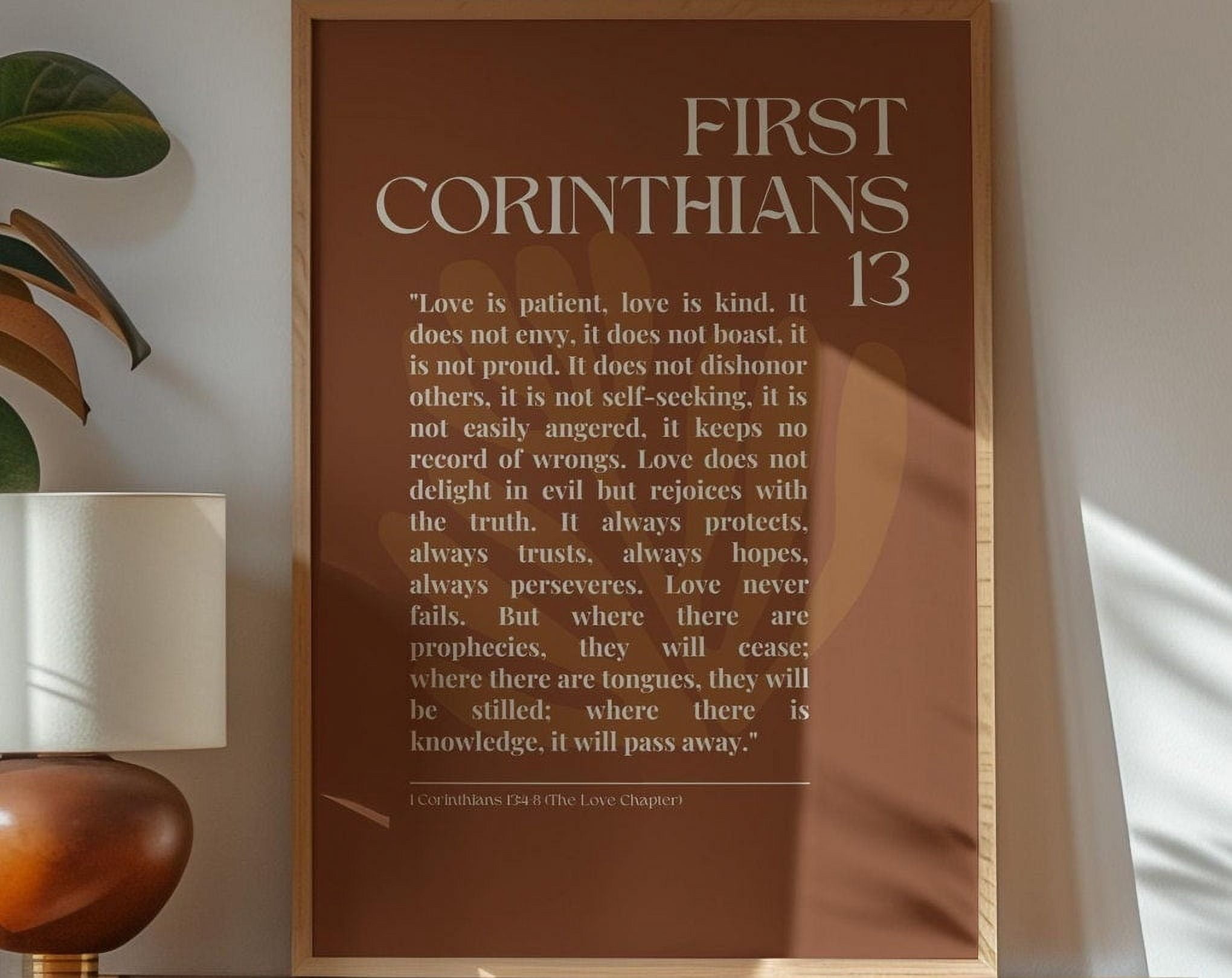 Kna Prints - 1 Pc Poster Bible Verse Wall Art Christian Prints Neutral ...