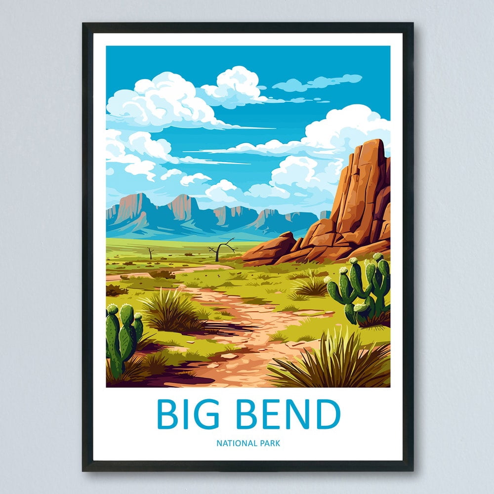 Kna Prints - 1 Pc Poster Big Bend National Park Travel Wall Art Big ...