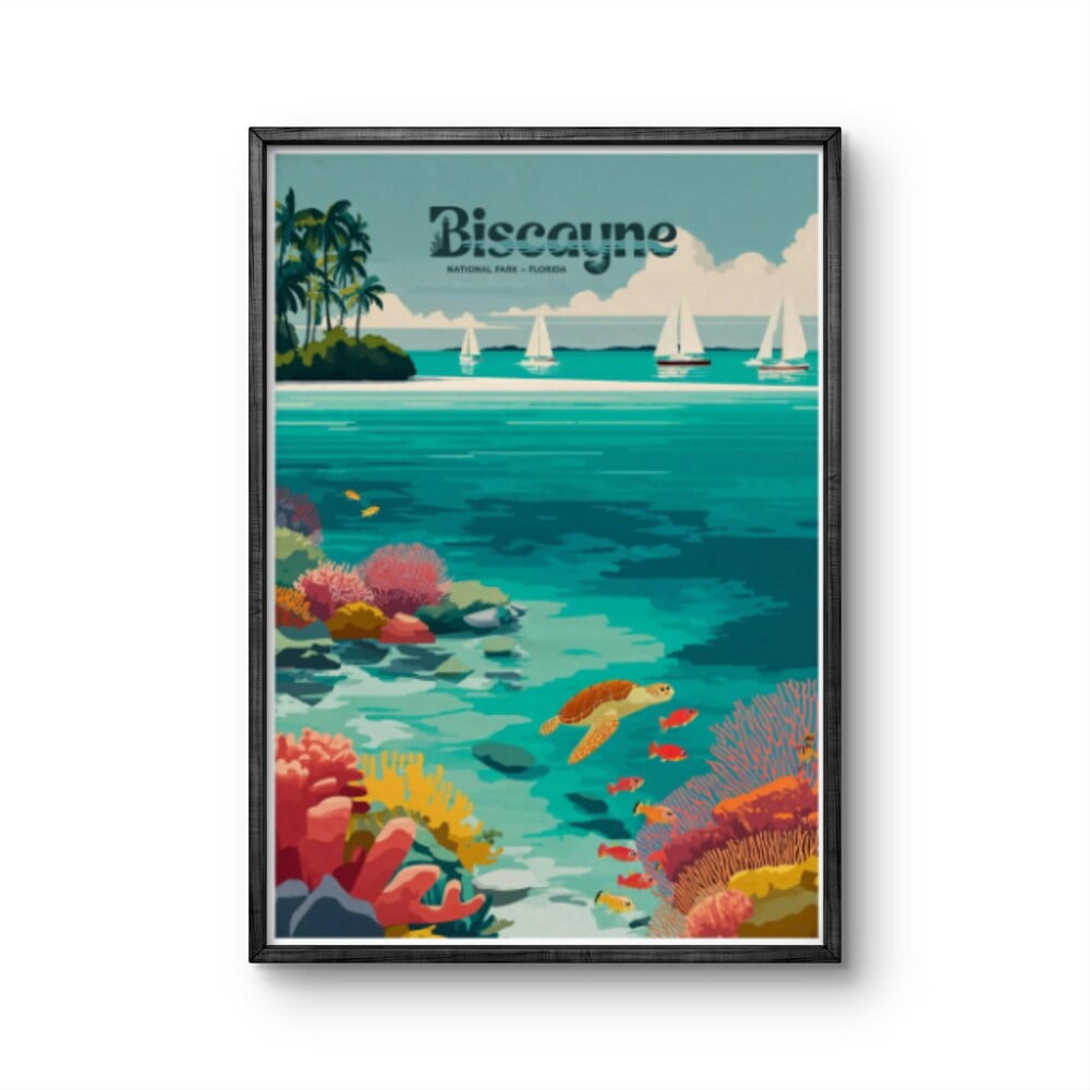Kna Prints - 1 Pc Poster Biscayne National Park Poster, Florida Coral ...