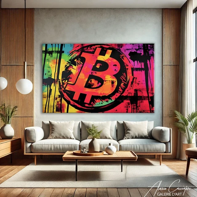 Kna Prints - 1 Pc Poster Bitcoin Wall Art Print Graffiti Large Crypto ...