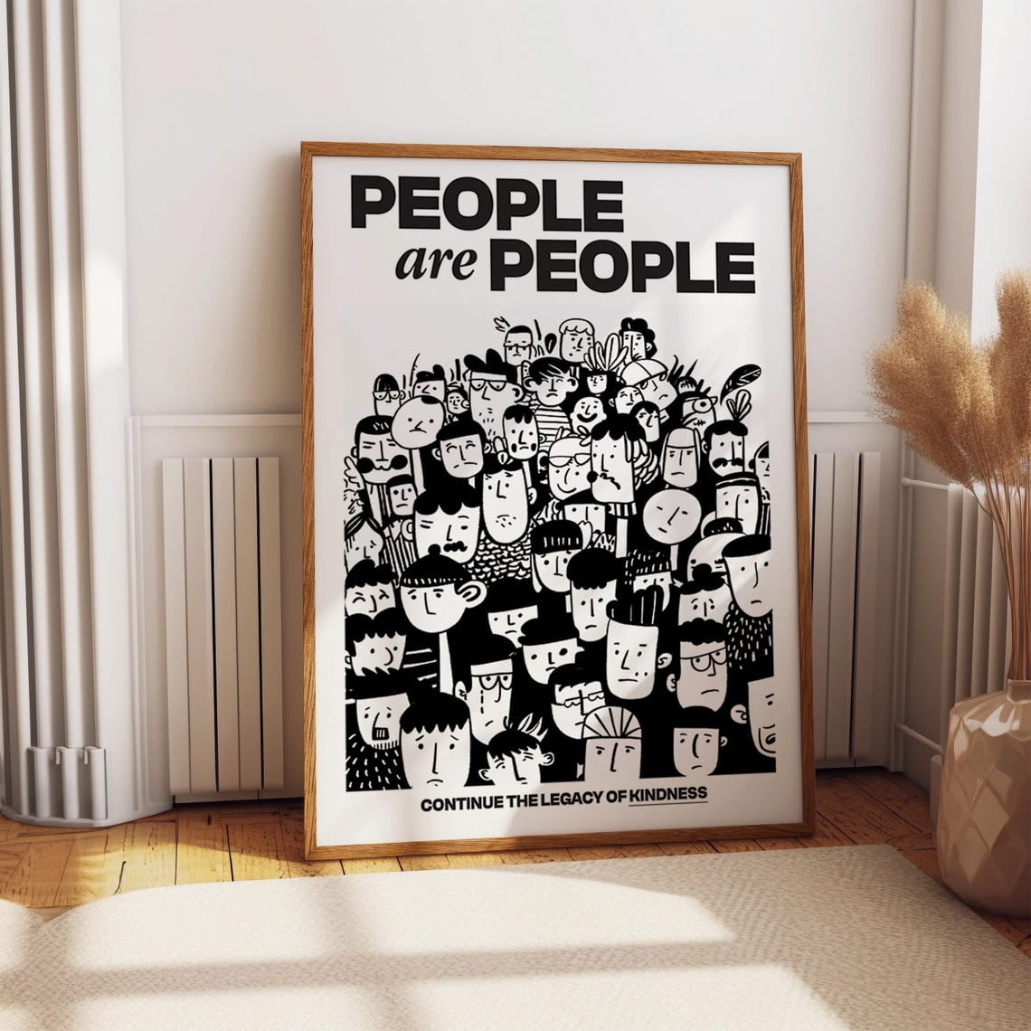 Kna Prints - 1 Pc Poster Black And White Cartoon Commity Sketch Art ...