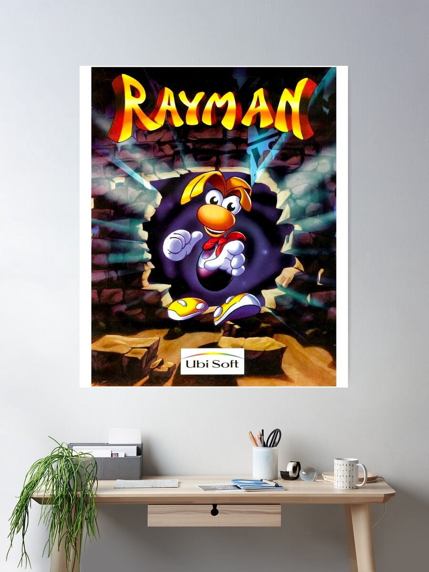 Kna Prints - 1 Pc Poster Black Vintage Retro Rayman Graphic Wall Art ...