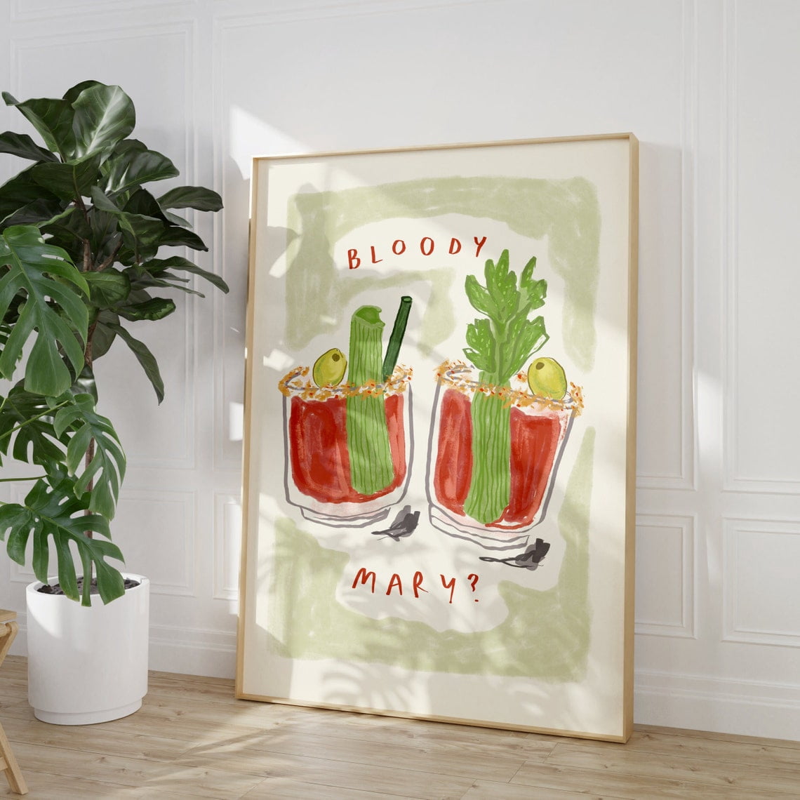 Kna Prints - 1 Pc Poster Bloody Mary Wall Print Aesthetic Wall Kitchen ...