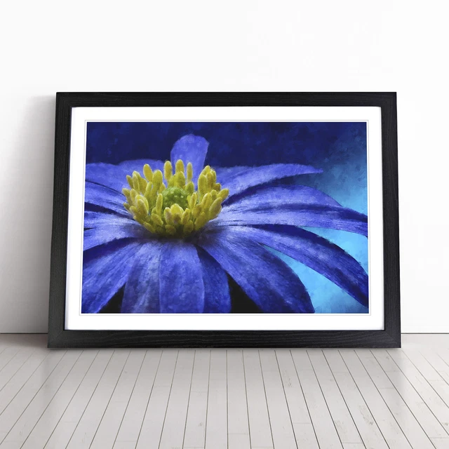 Kna Prints - 1 Pc Poster Blue Flower Wall Poster Decor Living Room ...