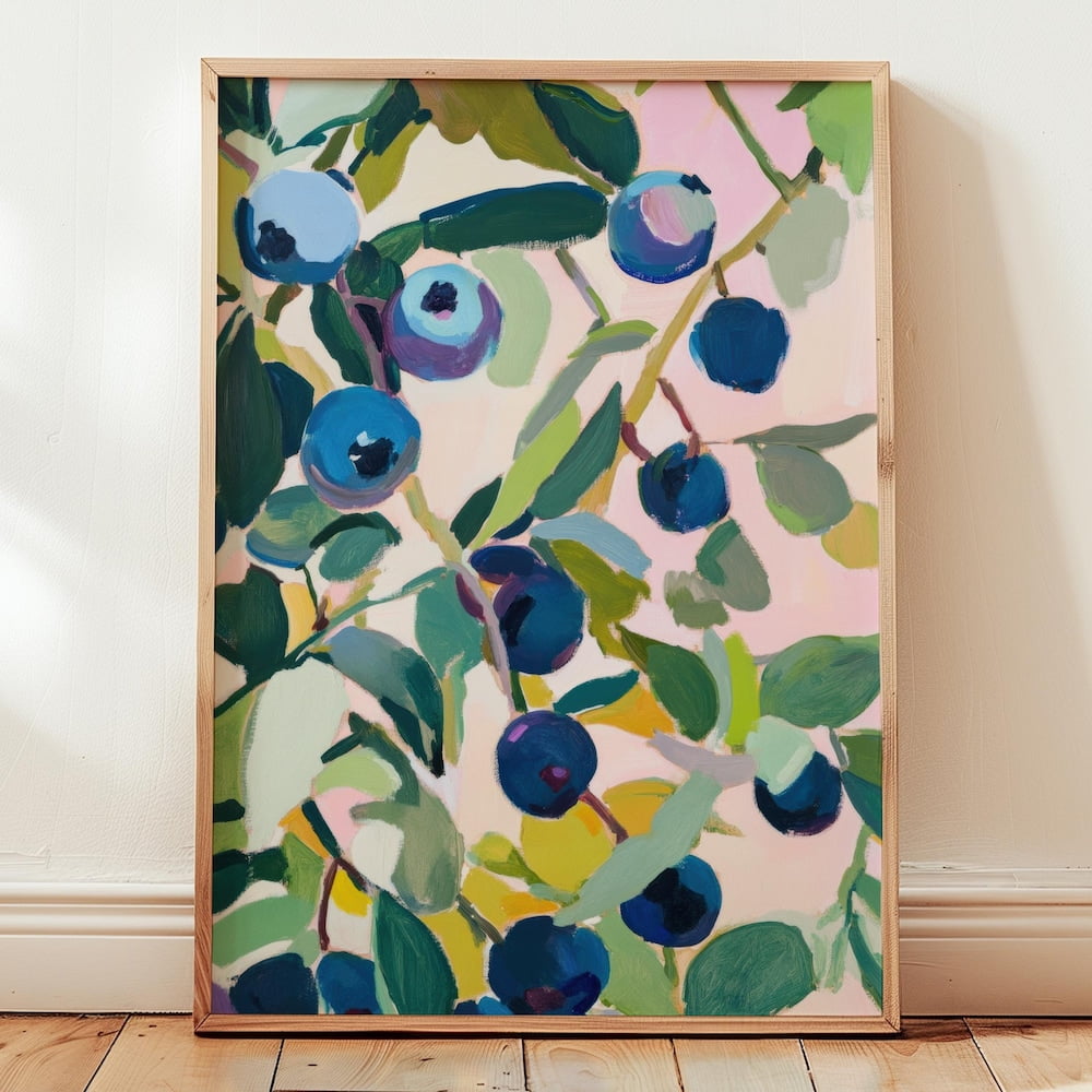 Kna Prints - 1 Pc Poster Blueberry Posters | Botanical Fruit | Vibrant ...