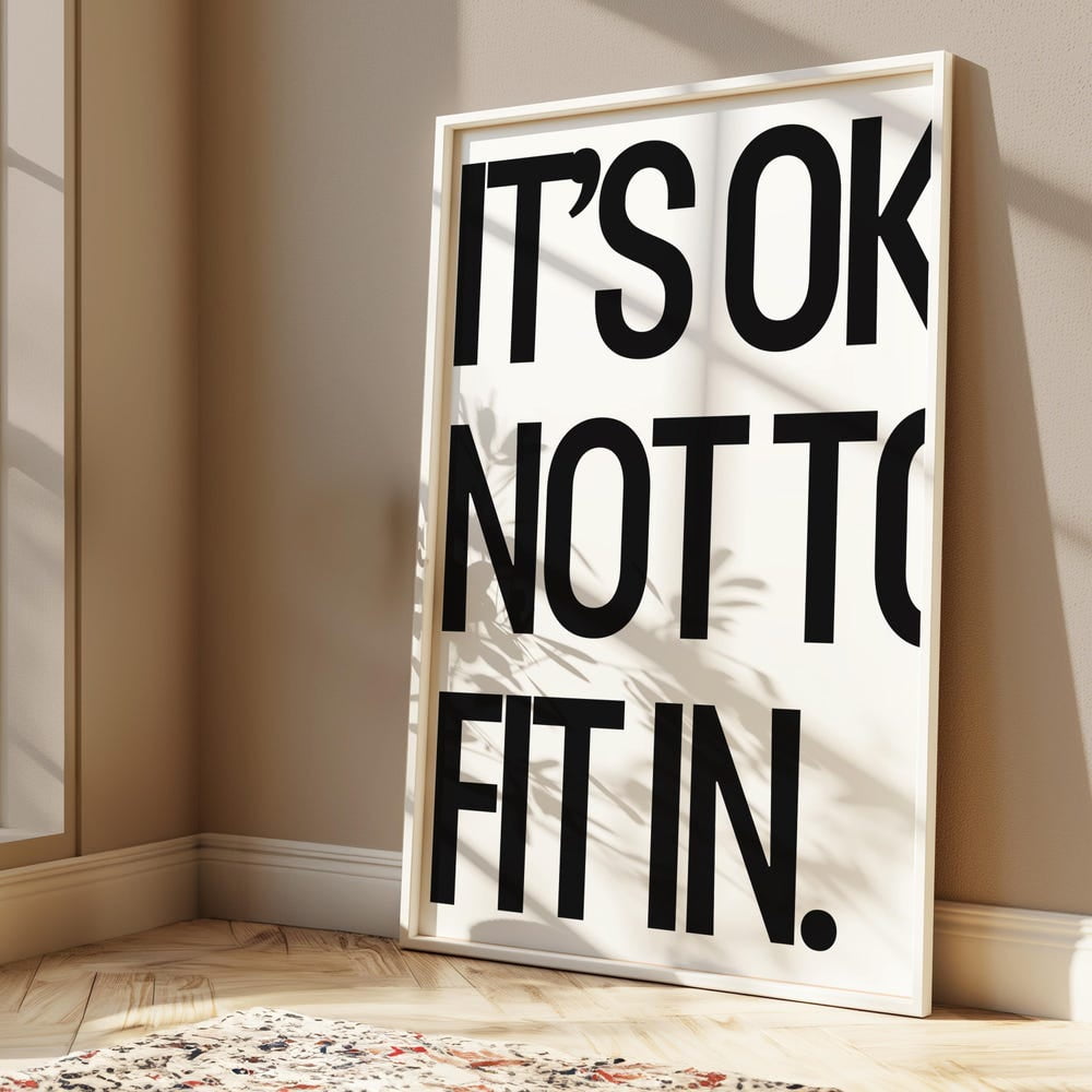 Kna Prints - 1 Pc Poster Bold Typography Poster, Modern Minimalist Wall ...