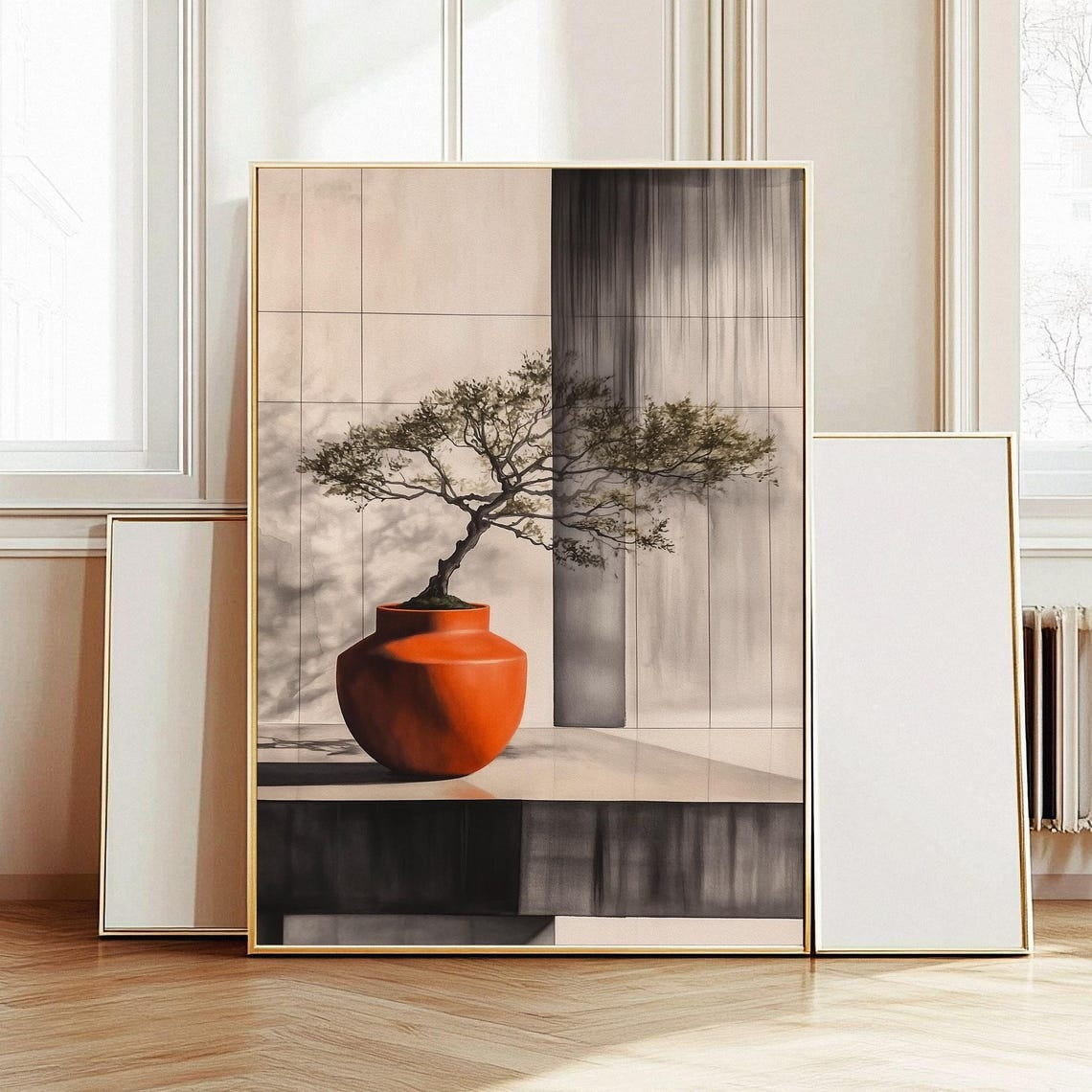 Kna Prints - 1 Pc Poster Bonsai Tree Wall Art, Contemporary Japandi ...