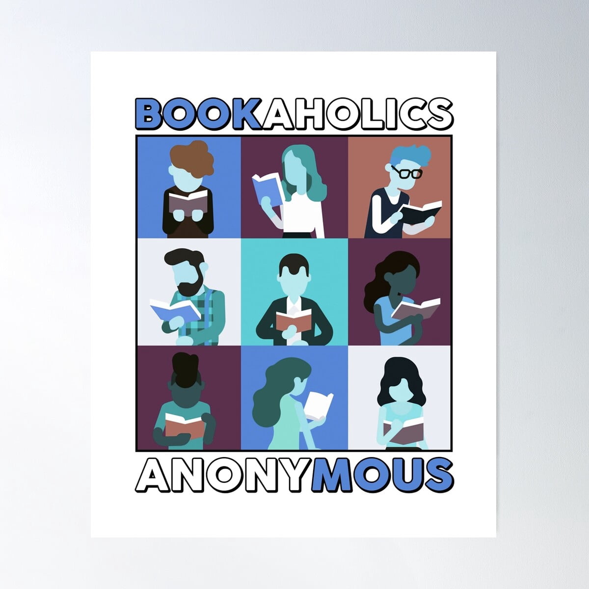 Kna Prints - 1 Pc Poster Bookaholics, UNFRAMED-24x36 - Walmart.com