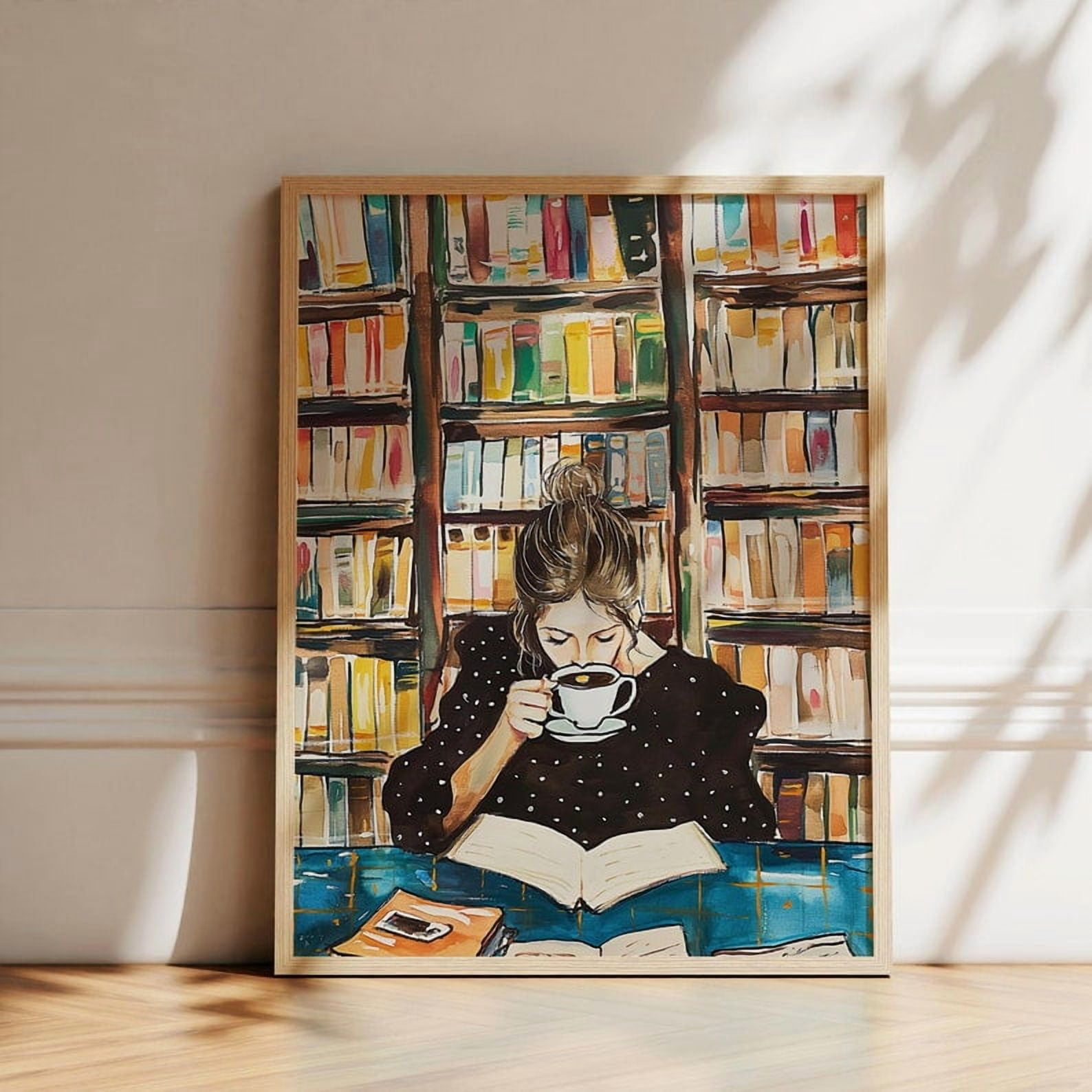 Kna Prints - 1 Pc Poster Bookish Book Shelf Decor Downloadable Prints ...
