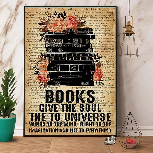 Kna Prints - 1 Pc Poster Books Give The Soul To The Universe, UNFRAMED ...