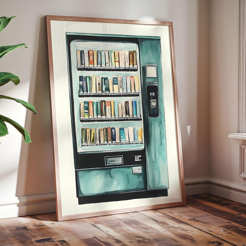 Kna Prints - 1 Pc Poster Books Vending Machine Poster - Perfect Gift ...