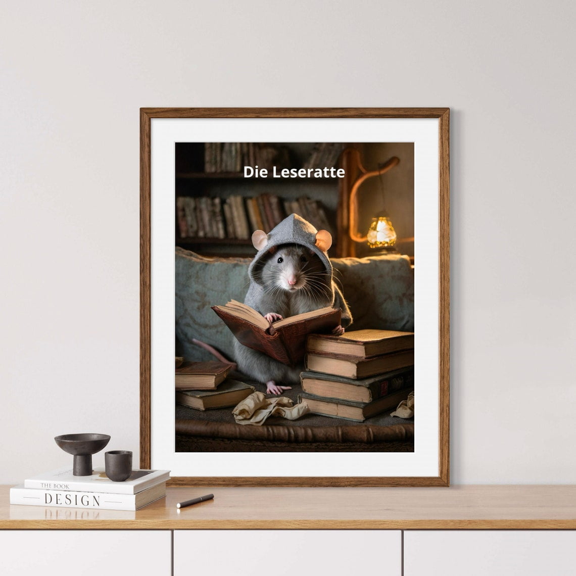 Kna Prints - 1 Pc Poster Bookworm, Ai Generated, Fny Saying , Animal ...