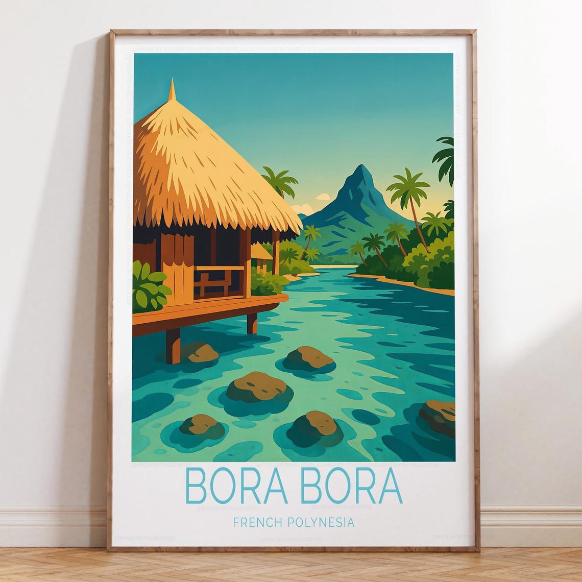 Kna Prints - 1 Pc Poster Bora Bora French Polynesia Travel , Bora Bora ...