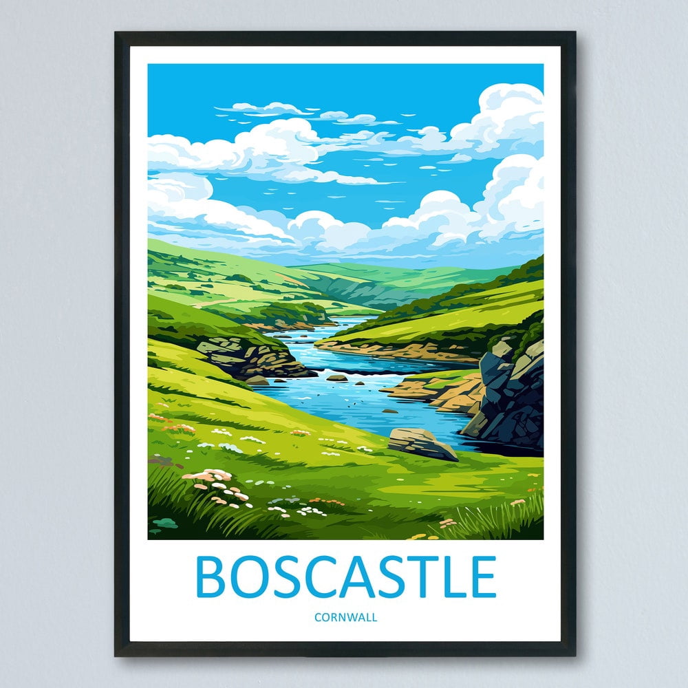 Kna Prints - 1 Pc Poster Boscastle Travel Wall Art Boscastle Wall ...