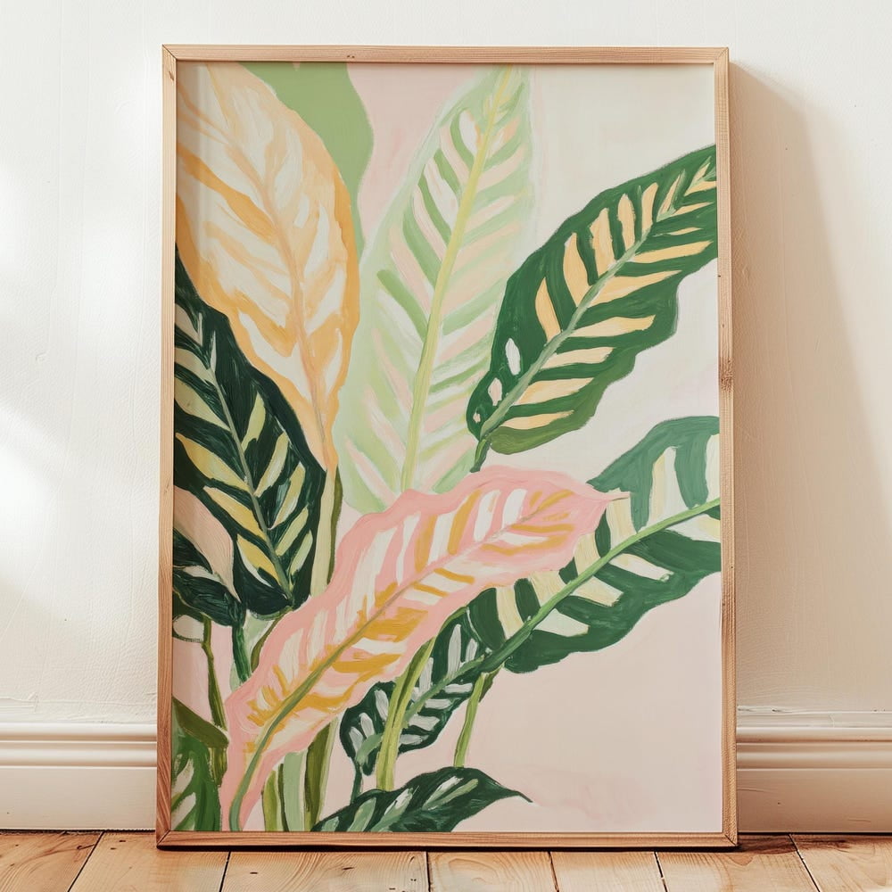 Kna Prints - 1 Pc Poster Botanical Posters | Greenery Wall Art | Minimalist Plant Artwork | Leaf ...