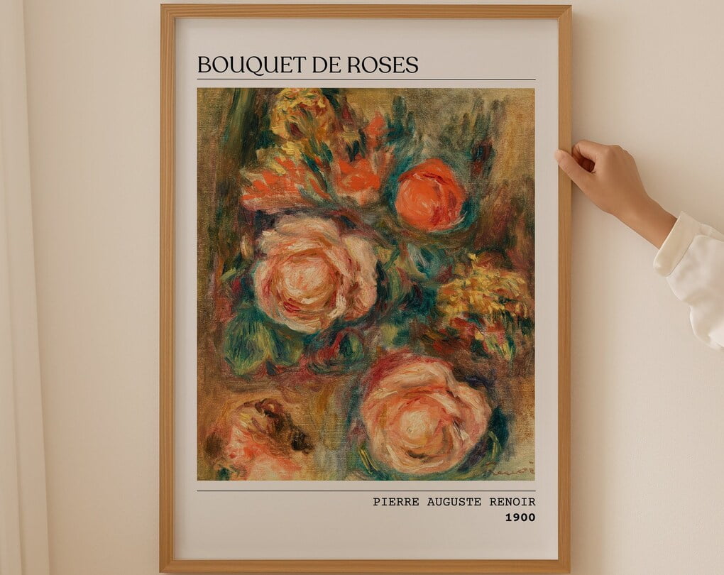 Kna Prints - 1 Pc Poster Bouquet De Roses , Floral Wall Art, Rose ...