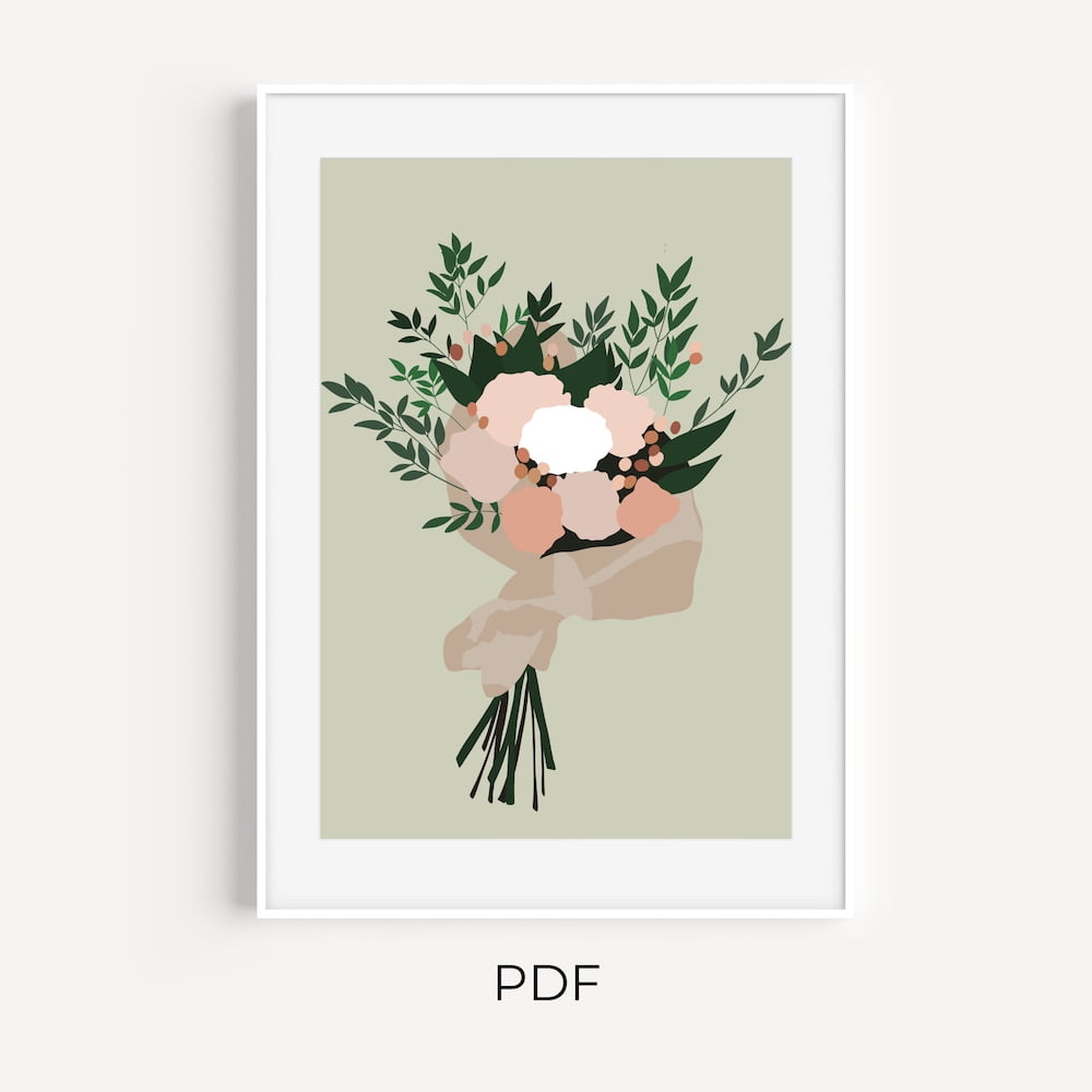 Kna Prints - 1 Pc Poster Bouquet No. 1, Colourful Flowers, Botanical ...