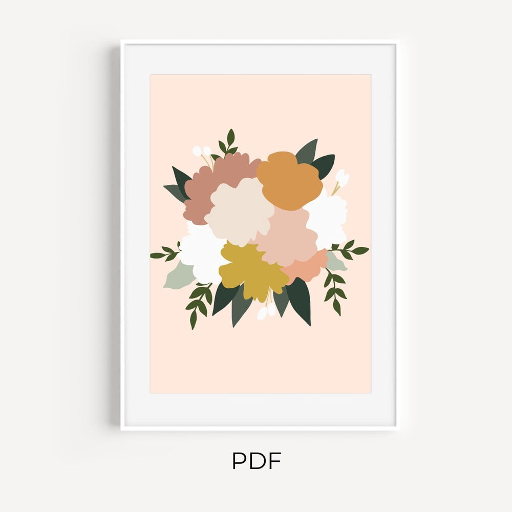 Kna Prints - 1 Pc Poster Bouquet No. 2, Colourful Flowers, Botanical ...