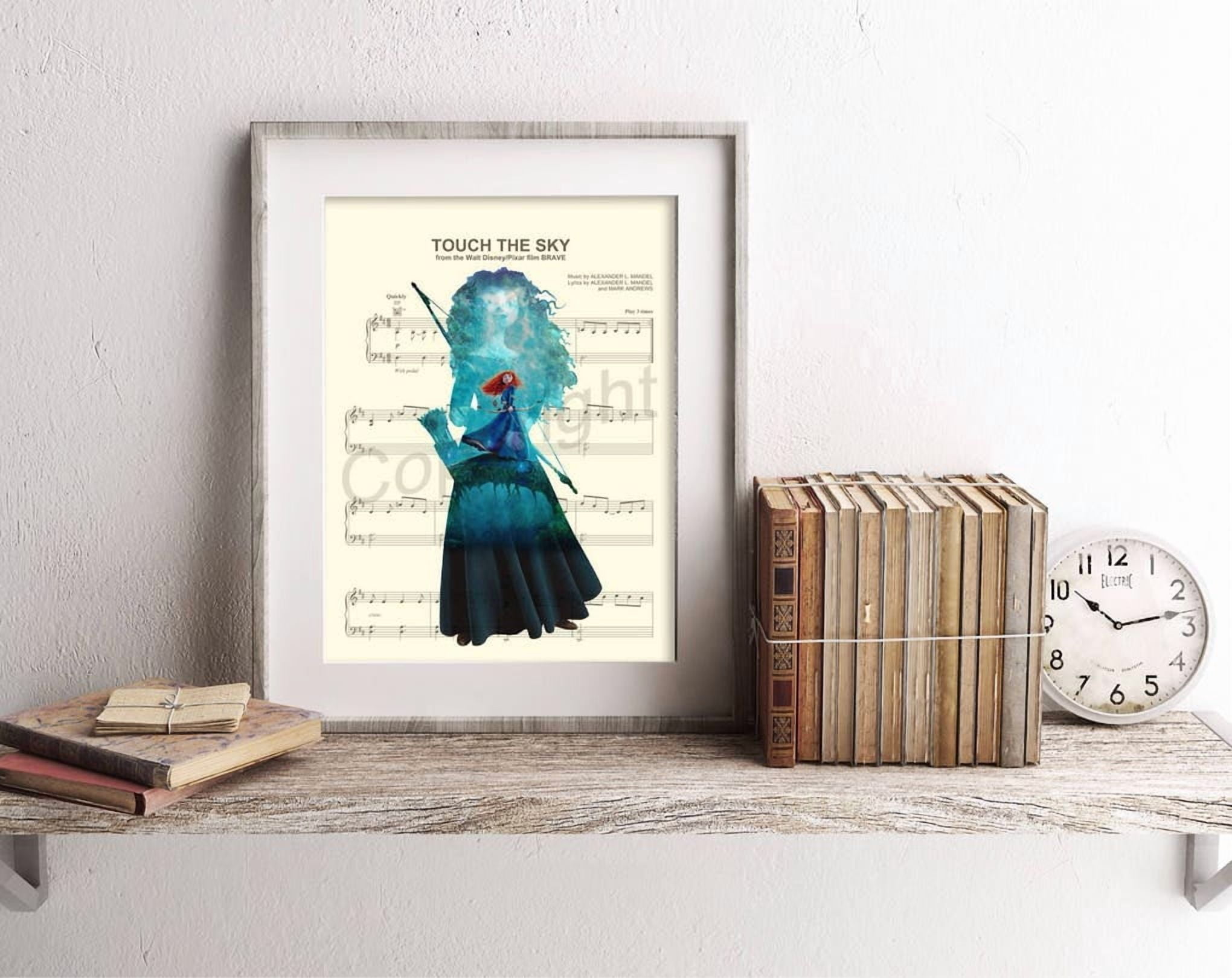 Kna Prints - 1 Pc Poster Brave Touch The Sky Disney Sheet Music Art ...