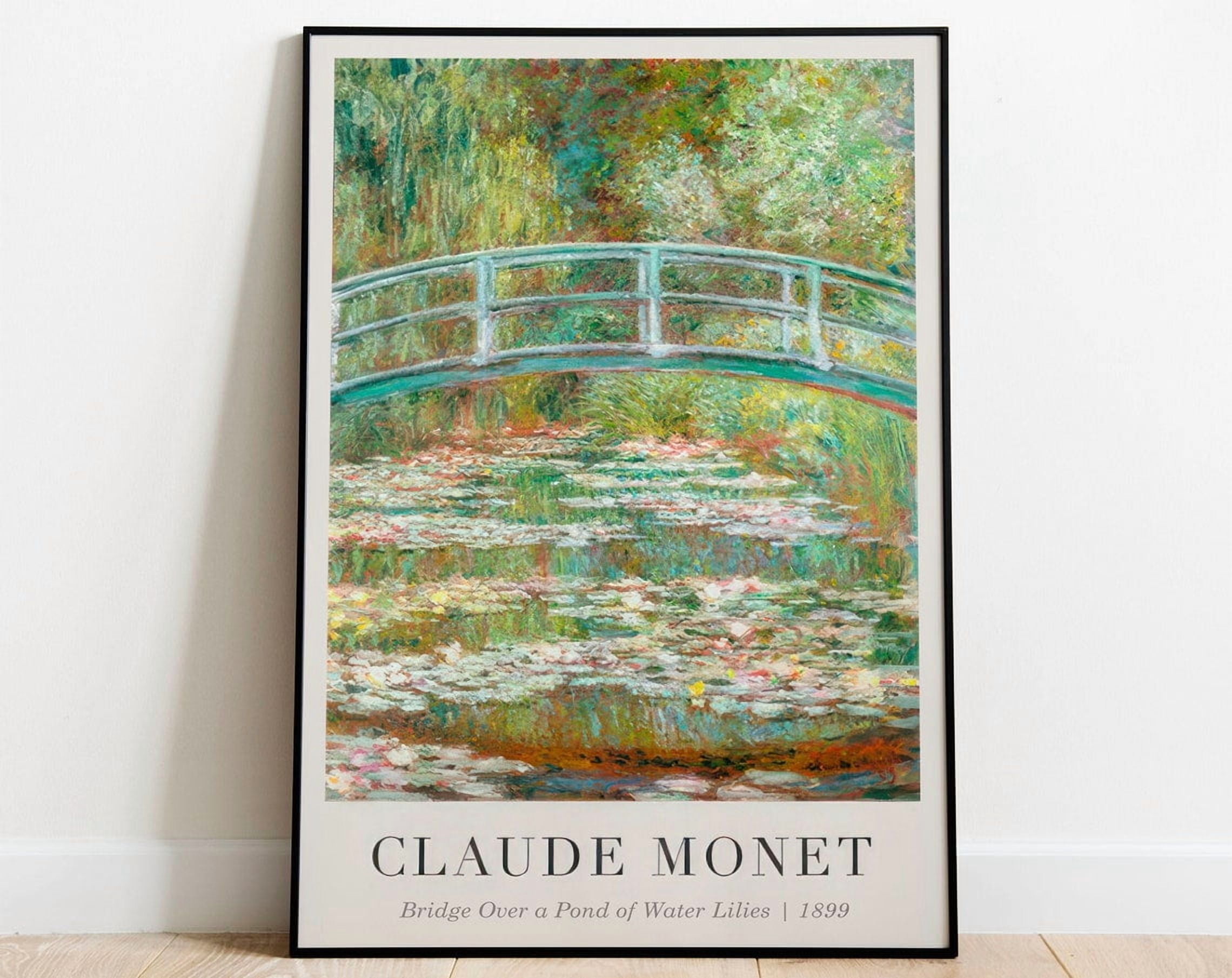 Kna Prints - 1 Pc Poster Bridge Over A Pond Of Water Lilies Monet Print ...