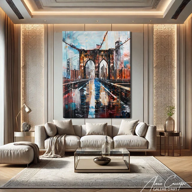 Kna Prints - 1 Pc Poster Brooklyn Bridge New York City Wall Art Large ...