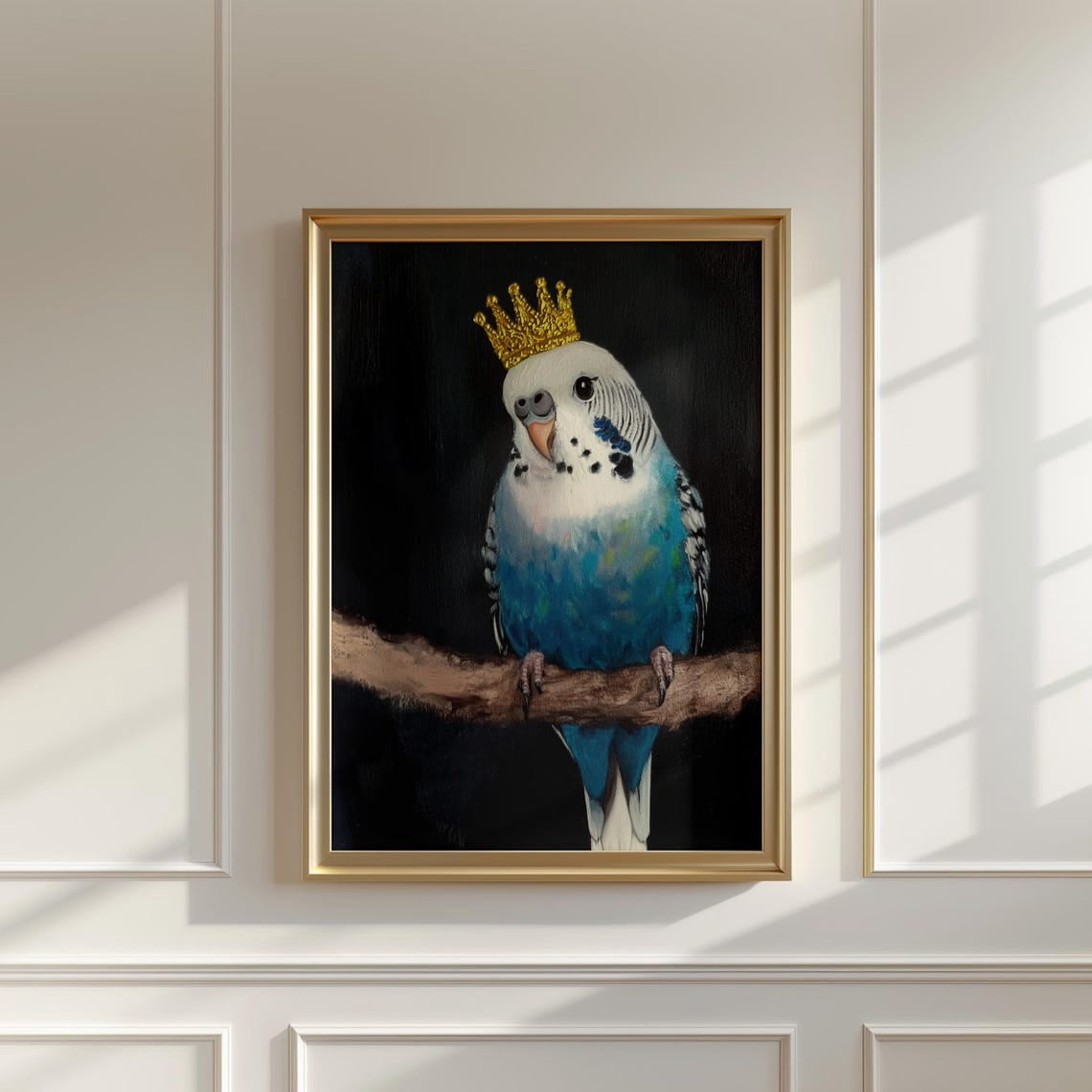 Kna Prints - 1 Pc Poster Budgie Art Print Dark Academia Bird Lover Gift ...