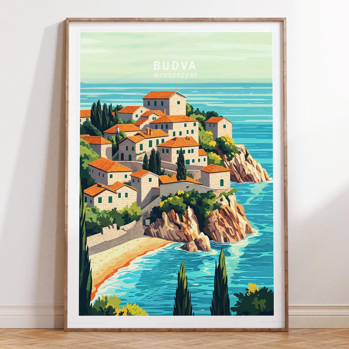 Kna Prints - 1 Pc Poster Budva Montenegro Travel , Montenegro Travel ...