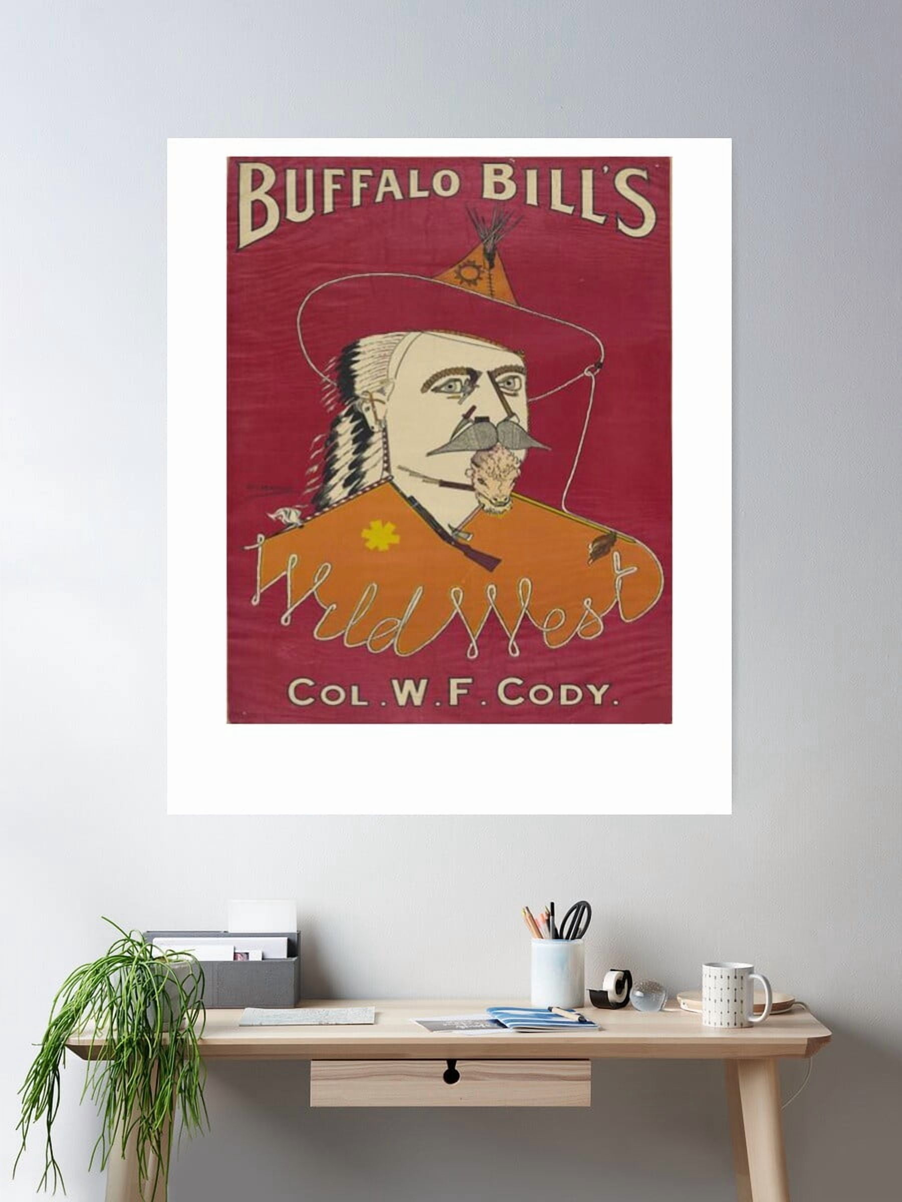 Kna Prints - 1 Pc Poster Buffalo Bill Cody'S Wild West Show Antique Art ...