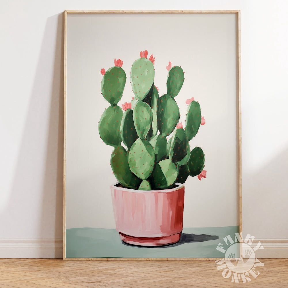 Kna Prints - 1 Pc Poster Cactus Print, Trendy Wall Art Print, Print ...