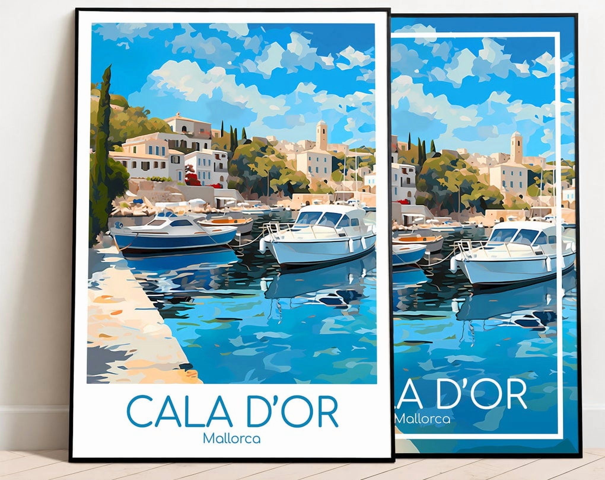 Kna Prints - 1 Pc Poster Cala D'Or Travel Print Cala D'Or Wall Art ...