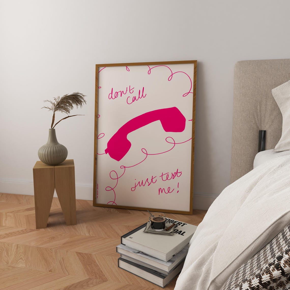 Kna Prints - 1 Pc Poster Don'T Call Just Text Me Print , Vintage Print ...