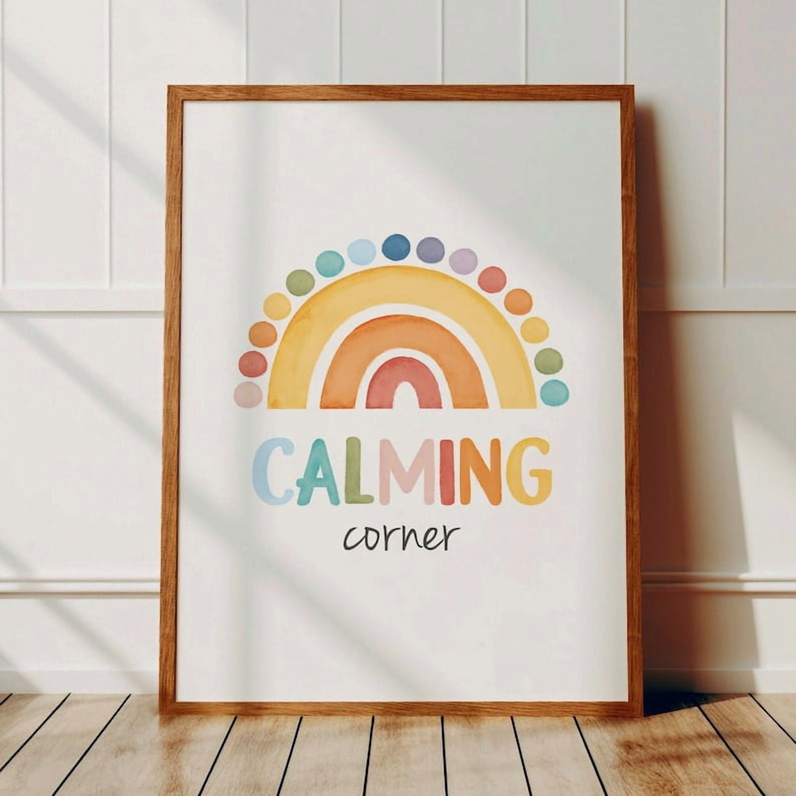 Kna Prints - 1 Pc Poster Calming Corner Rainbow Sign, Coseling Office ...