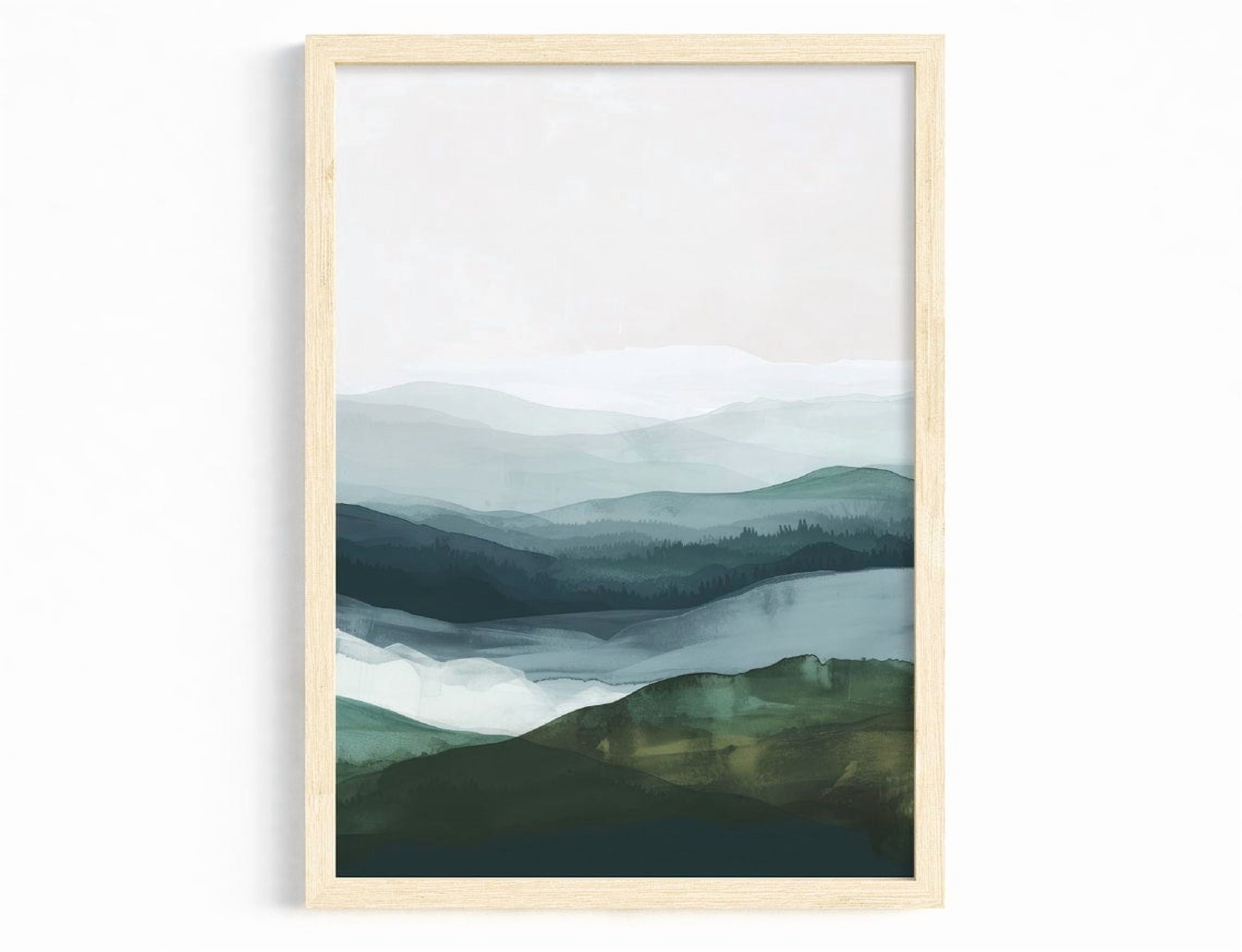 Kna Prints - 1 Pc Poster Calming Nature Picture As Wall Art Abstract ...
