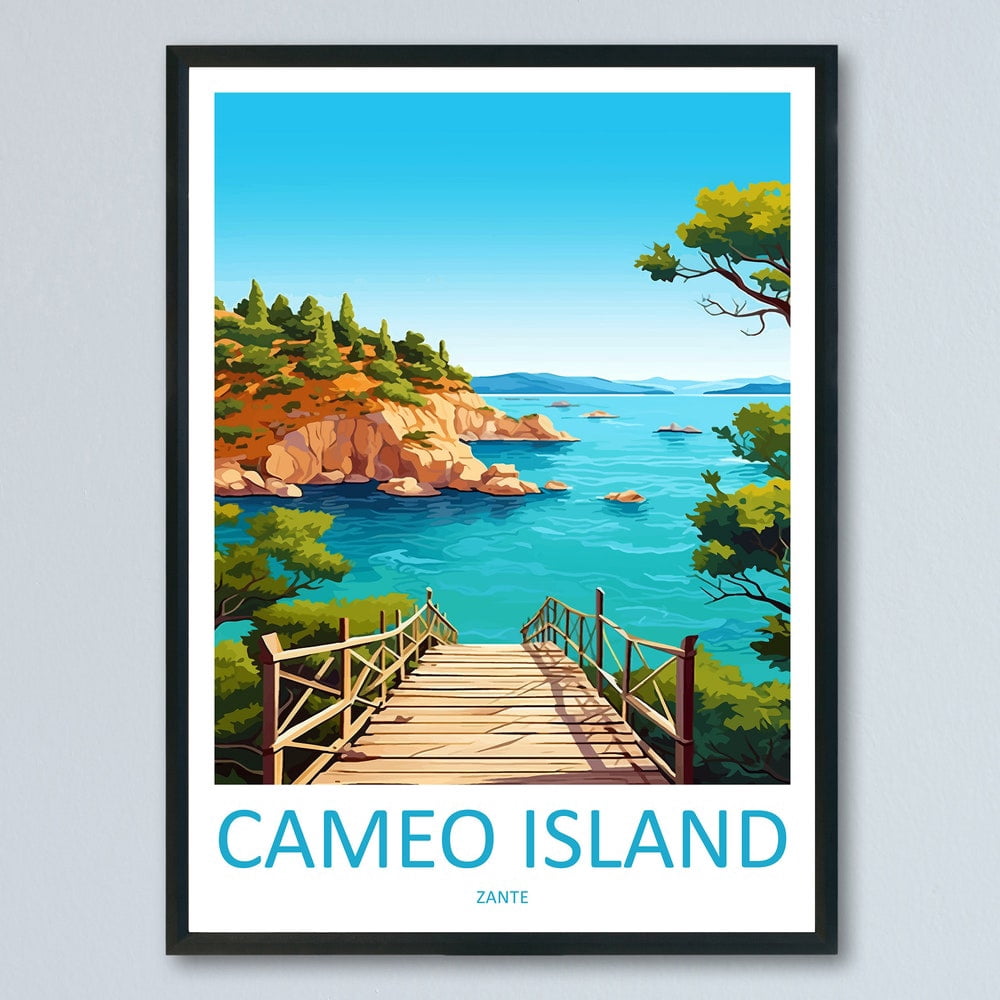 Kna Prints - 1 Pc Poster Cameo Island Travel Wall Art Cameo Island Wall ...
