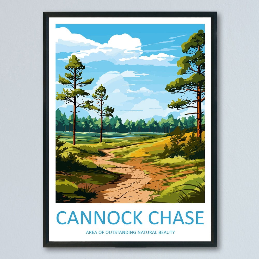 Kna Prints - 1 Pc Poster Cannock Chase Travel Wall Art Cannock Chase ...