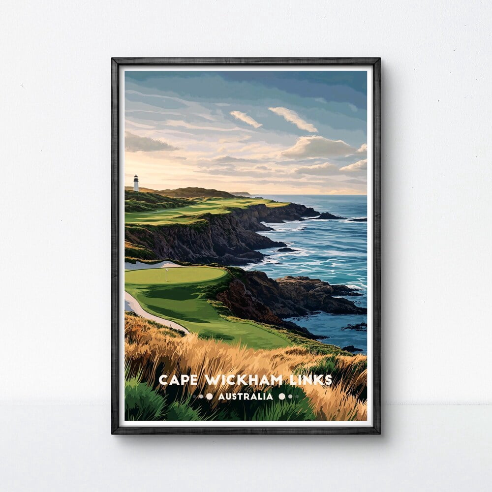Kna Prints - 1 Pc Poster Cape Wickham Links Poster, Australia Golf Art ...