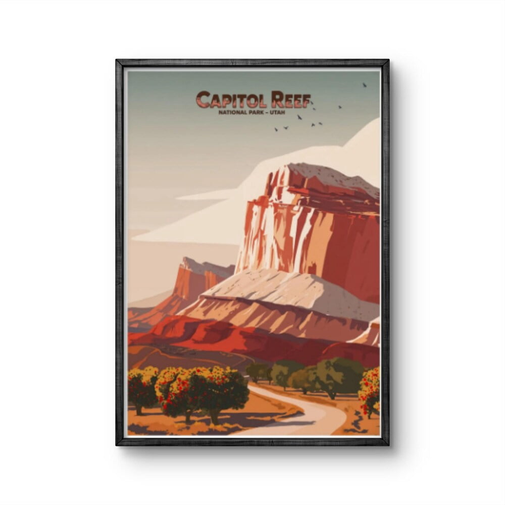 Kna Prints - 1 Pc Poster Capitol Reef Poster, Utah National Park Print ...