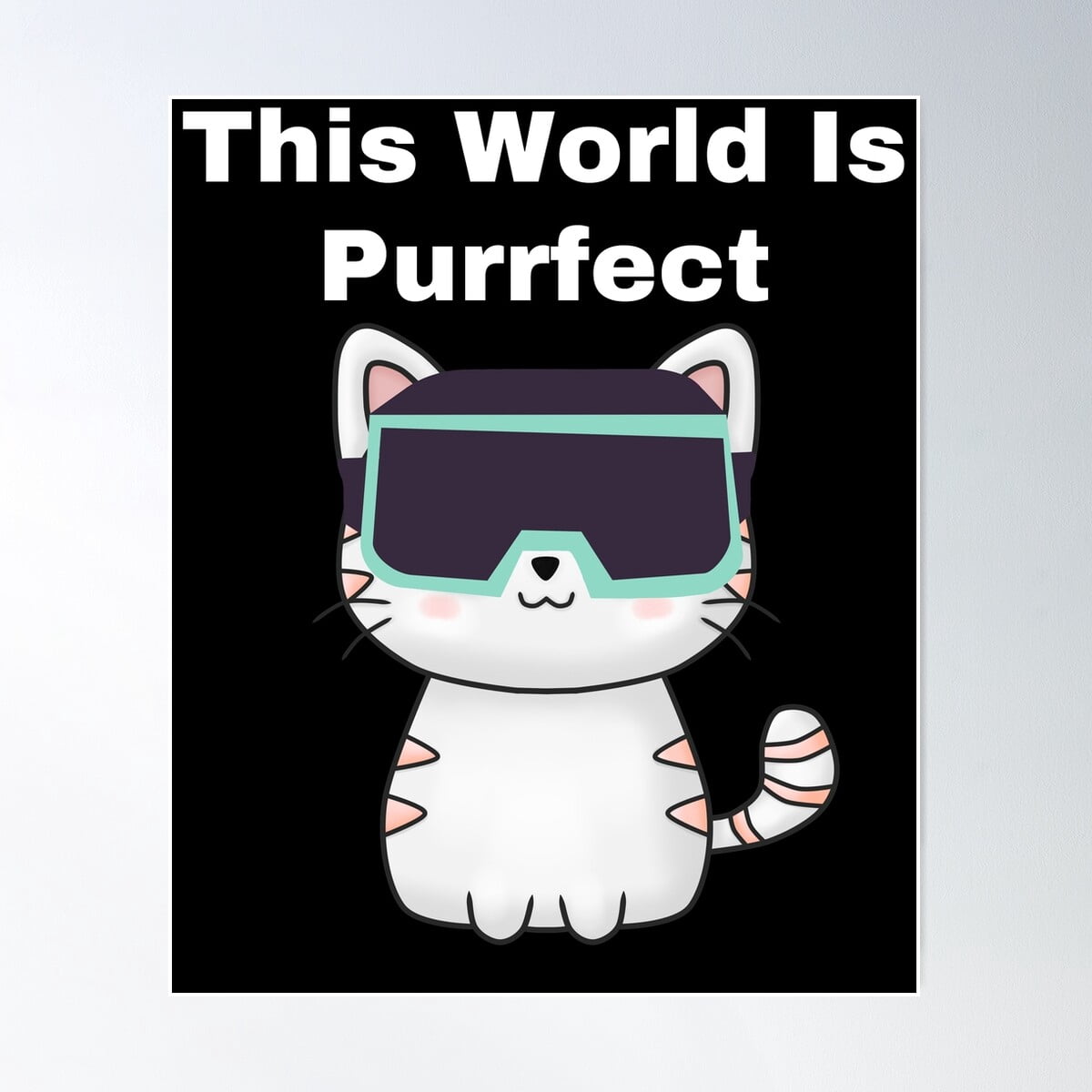 Kna Prints - 1 Pc Poster Cat Gamer Vr Virtual Reality Wall Art, Modern ...