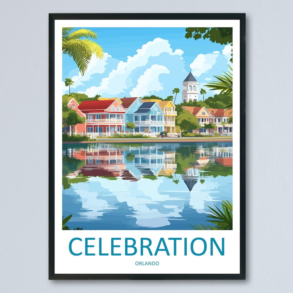 Kna Prints - 1 Pc Poster Celebration Orlando Travel Celebration Wall ...