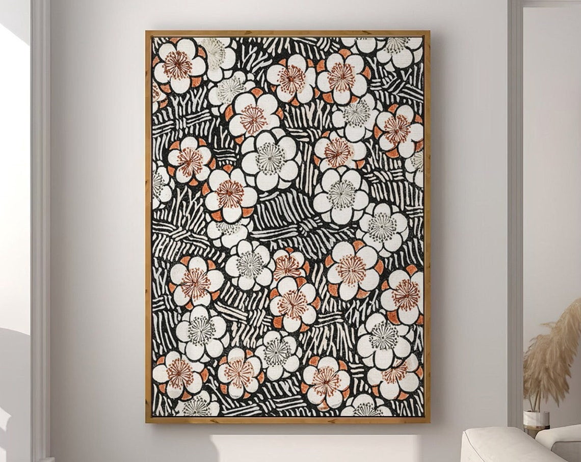 Kna Prints - 1 Pc Poster Cherry Blossom Floral Pattern Watanabe Seitei ...