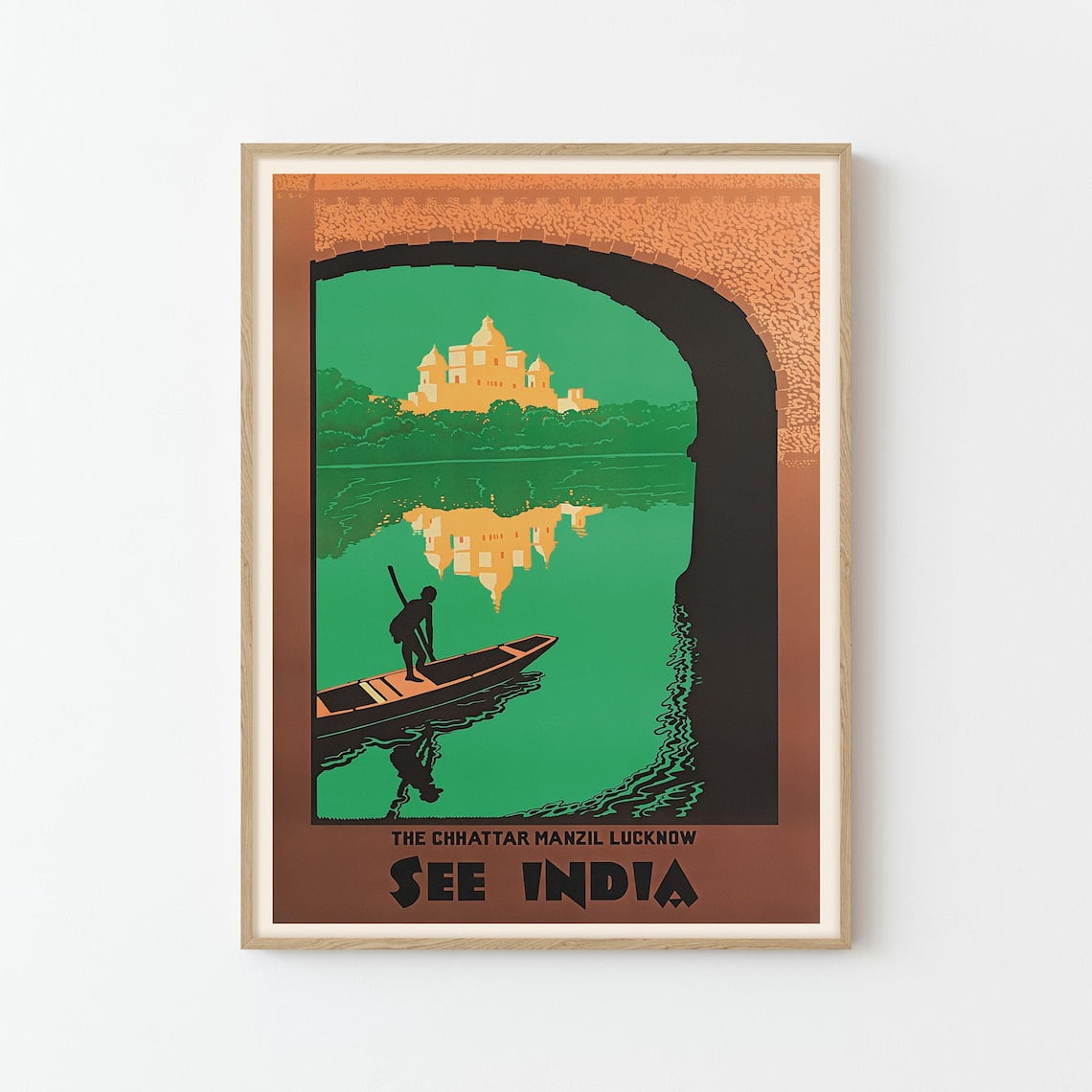 Kna Prints - 1 Pc Poster Chhattar Manzil Lucknow India Vintage Travel ...