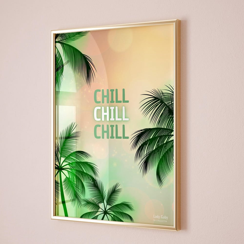 Kna Prints - 1 Pc Poster Chill Tropical Atmosphere Poster, Pastel Green ...
