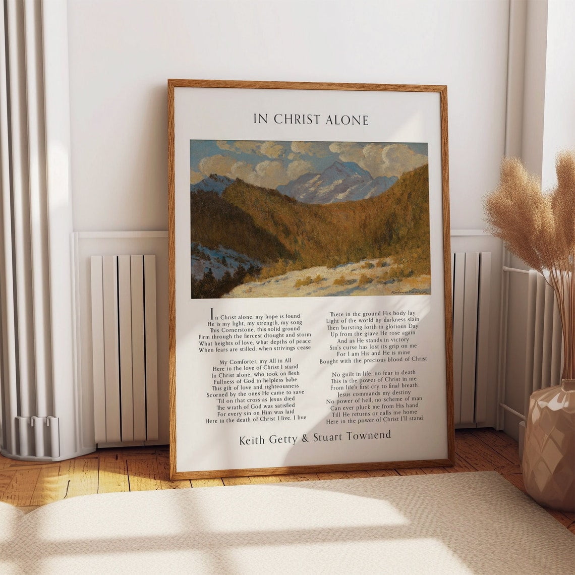 Kna Prints - 1 Pc Poster In Christ Alone Musical Grace & Spiritual ...