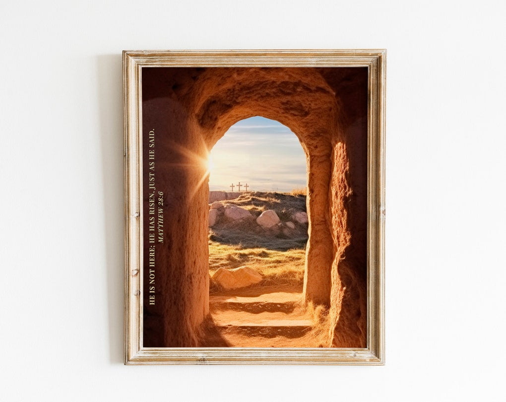 Kna Prints - 1 Pc Poster Christian Art, He Is Risen, Christian Modern ...