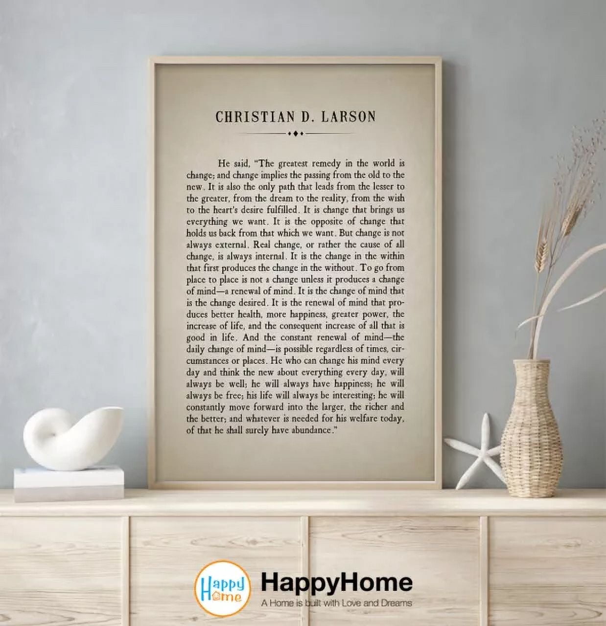 Kna Prints - 1 Pc Poster Christian D. Larson Quotes Wall Art ...