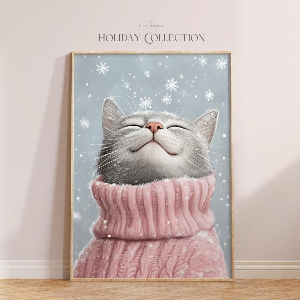 Kna Prints - 1 Pc Poster Christmas Wall Art - Festive Print - Funny ...